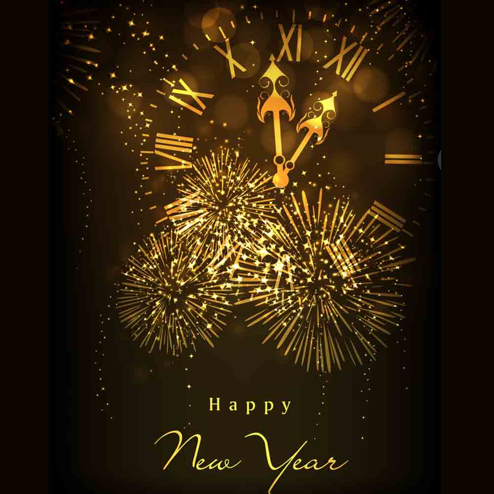 Happy new year clock | Ozami : Birthday, Anniversary Online Greeting ...